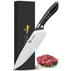 MAD SHARK Chef Knife, 8 Inch Kitchen Knife Razor Sharp Professional Chef’s Knife, Ergonomic Well Balanced Cooking Knife with Gift Box