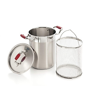 ExcelSteel Stainless Steel Vegetable Cooker, 4-1/4 Quantity, Pot