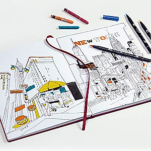 Leuchtturm1917 - Square Hardcover Sketchbook (Black) - 112 Pages of 150g/m² Paper