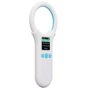 Microchip Scanner, Pet Microchip Scanner Animal Tag Reader Handheld Portable Pet Microchip ID Scanner 134.2khz/125khz USB Charging