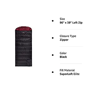 TETON Sports Celsius XXL 0 Degree Sleeping Bag - 0˚F Cold-Weather Sleeping Bag for Adults– Camping Made Easy….and Warm. Compression Sack Included