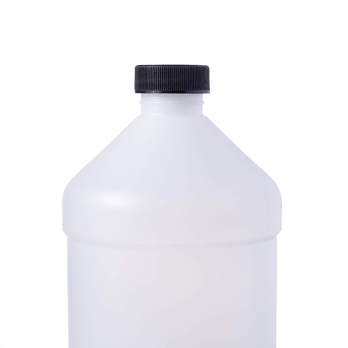 Consolidated Plastics Modern Round Bottle with Cap, HDPE, 32 oz, 12 Piece