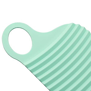 Washboard PZRT 1pcs Hand-held Mini Washboard Green Mini Plastic Washboard Non-slip Washing Table for Children, Laundry Accessories, Socks, Cleaning Tools