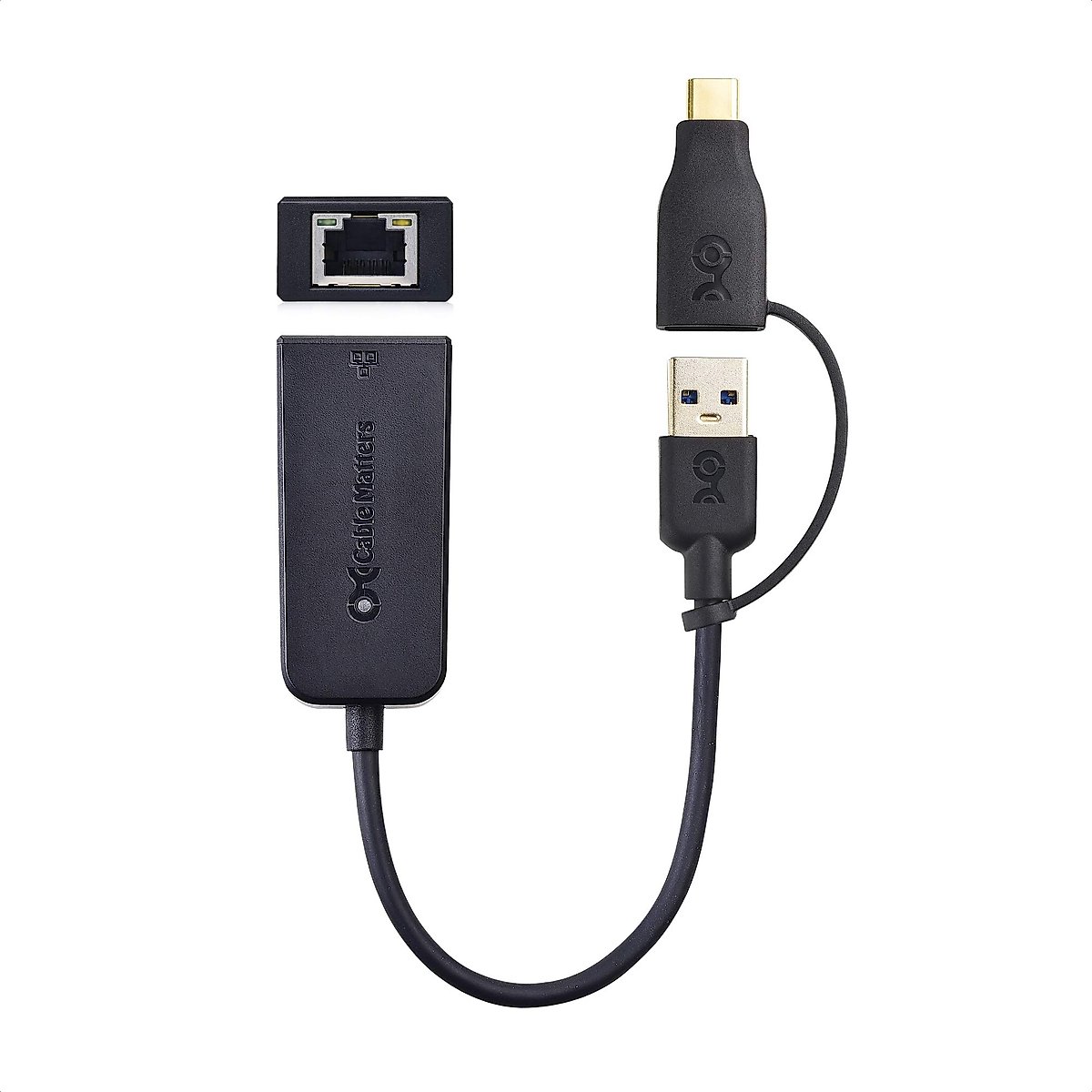 Cable Matters USB C to 2.5 Gigabit Ethernet Adapter, USB to 2.5 Gigabit Ethernet Adapter, Not Compatible with M2 Macs (2.5g Ethernet to USB, 2.5gbps Ethernet Port) -Compatible with Thunderbolt 4 USB 4