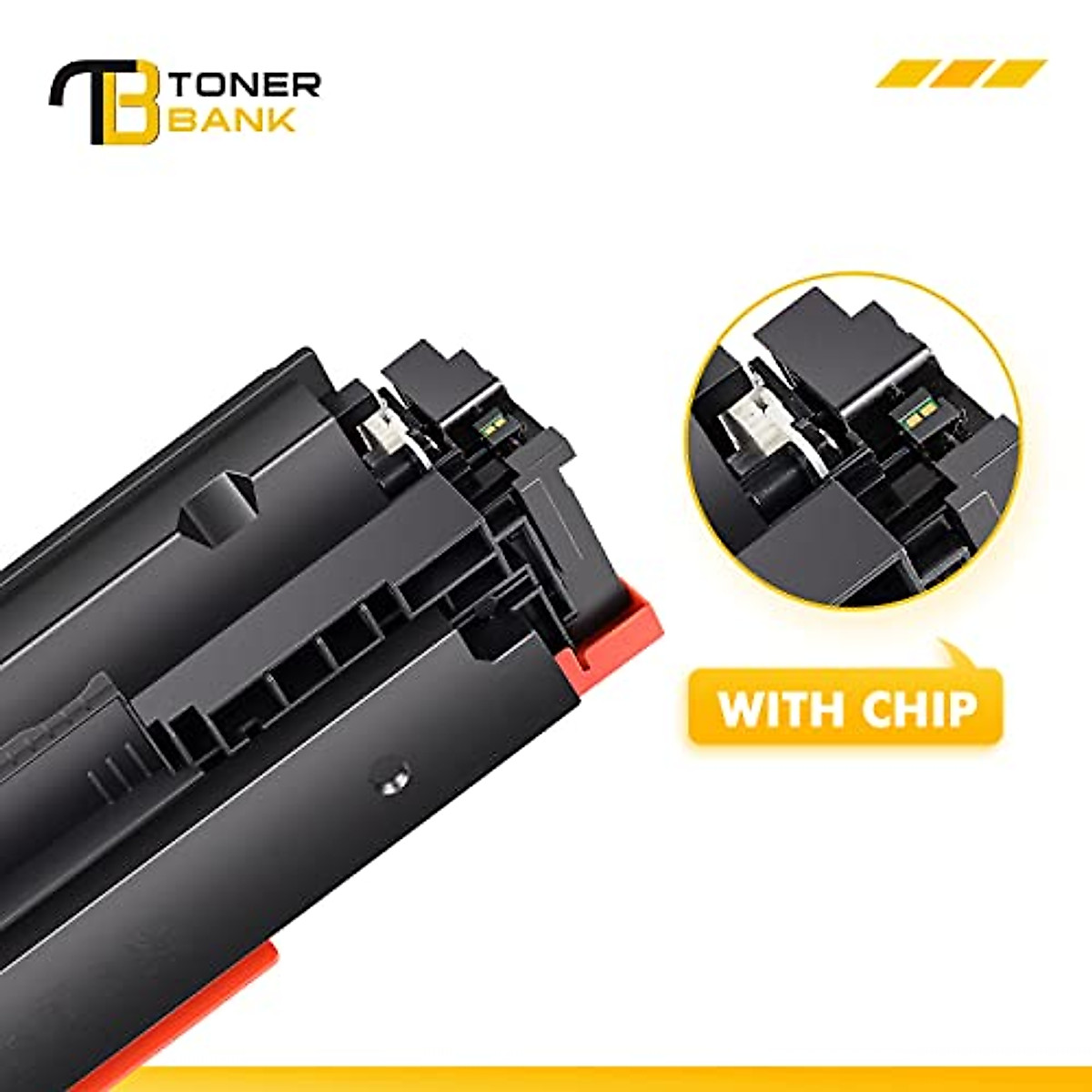 Toner Bank 414A 414X Toner Cartridge (with Chip) Compatible Replacement for HP 414X 414A W2020X Color Laserjet Pro MFP M479fdw M454dw M454dn M479fdn Printer Ink (Black Cyan Magenta Yellow, 4-Pack)