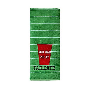SKL Home You Had Me at Tailgate Hand Towel Set, Green 2 Count