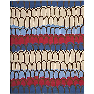 SAFAVIEH Kids Collection 8' x 10' Blue/Multi SFK353A Handmade Wool Area Rug
