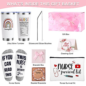 HZGYOUR Nurse Gifts for Women, Nurses Week Gifts, Nurse Appreciation Gifts, Nurse Graduation, Birthday, Christmas Gifts, Nurse Practitioner RN/LPN/Gift,20 oz Tumbler Set for Nurses