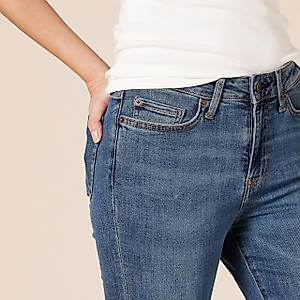 Amazon Essentials Skinny Jeans for Women, High Waist, Stretchy Denim, Medium Wash, 8 Short