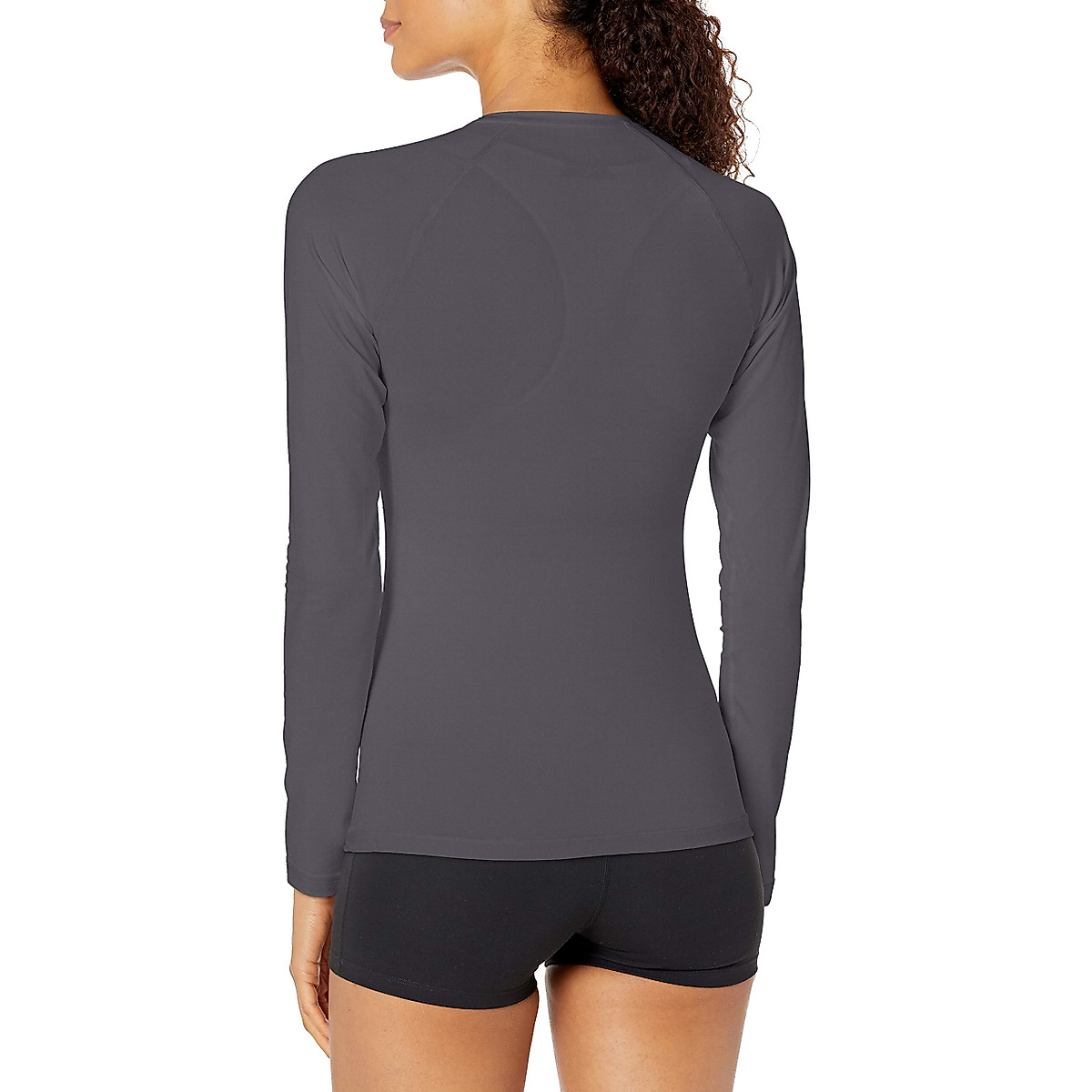 ASICS Spin Serve Volleyball Jersey Long Sleeve, Team Steel Grey, x Large