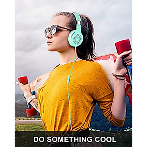 Elecder i45 On-Ear Headphones with Microphone - Foldable Stereo Bass Headphones with No-Tangle 1.5M Cord, 3.5MM Jack, Portable Wired Headphones for School/Kids/Teen/Smartphone/Travel/Tablet Blue/Green