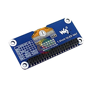 Raspberry Pi 1.3" OLED Blue Screen Expansion Board 128x64 Resolution Suitable for Raspberry Pi Series Jetson Nano motherboards