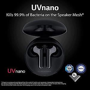 LG Tone FN6 Wireless Earphones - Bluetooth in Earbuds with Meridian Sound and 10w Qi Wireless Fast Pad