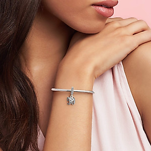 Pandora Jewelry 50 Years of Love Cubic Zirconia Charm in Sterling Silver, No Box