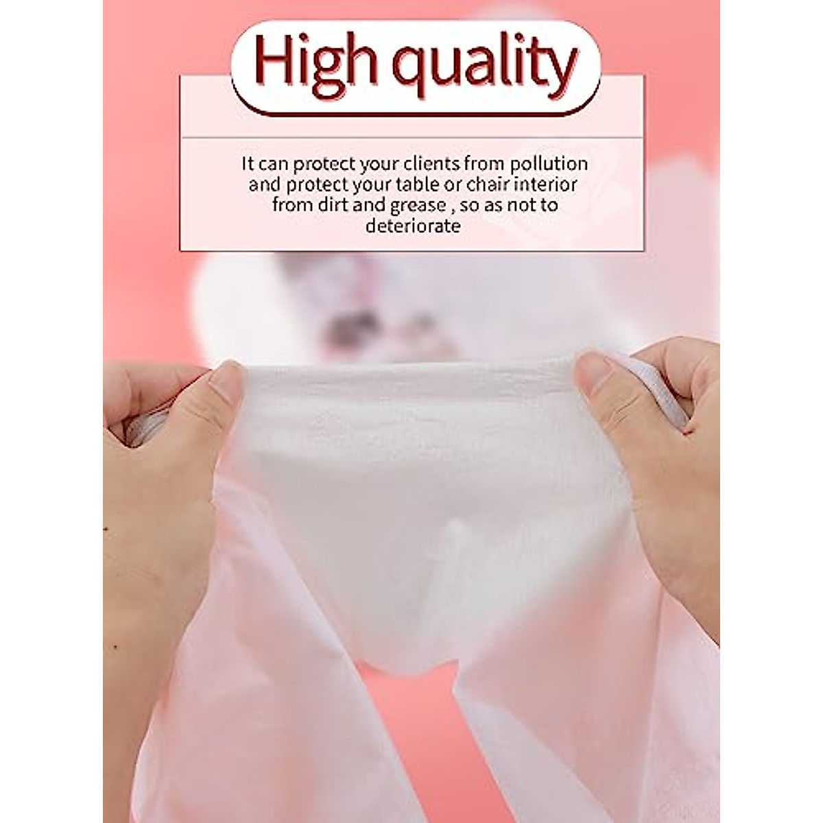 Disposable Face Cradle Covers, Kalolary Ultra Soft Non-Sticking Flat Face Rest Cover White Headrest Covers for Massage Tables, Chairs and Spa Bed (500pcs)