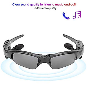Joyzan Sunglasses Bluetooth Earphone, Wireless in Ear Polarized Earbuds Lenses Stereo Handfree Driving Glasses Headphone for All Kinds of Cell Phones