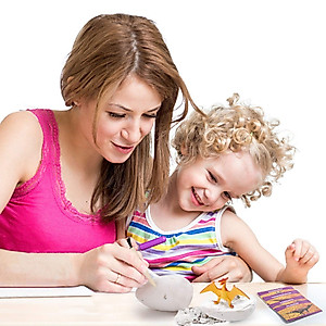 DOTSOG Easter Eggs Gifts for Kids,12 Pack Dino Eggs Dig Kit, Dinosaur Toys for Kids Open Unique Large Surprise Dinosaur Filled Eggs Archaeology Preschool Educational Science for Children & Adult.