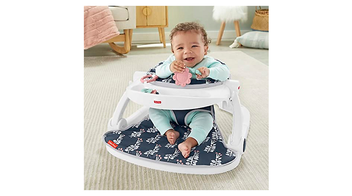 Fisher-Price Portable Baby Chair - Navy Garden