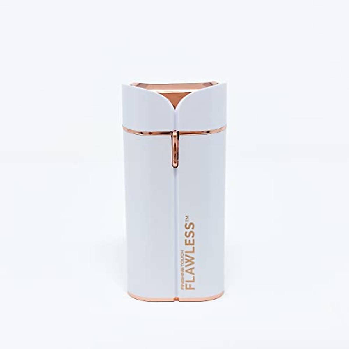 Finishing Touch Flawless Women's Painless Hair Remover Face Duo, Facial Electric Shaver Device, Dermatologist Approved, Hypo-allergenic, White/Rose Gold