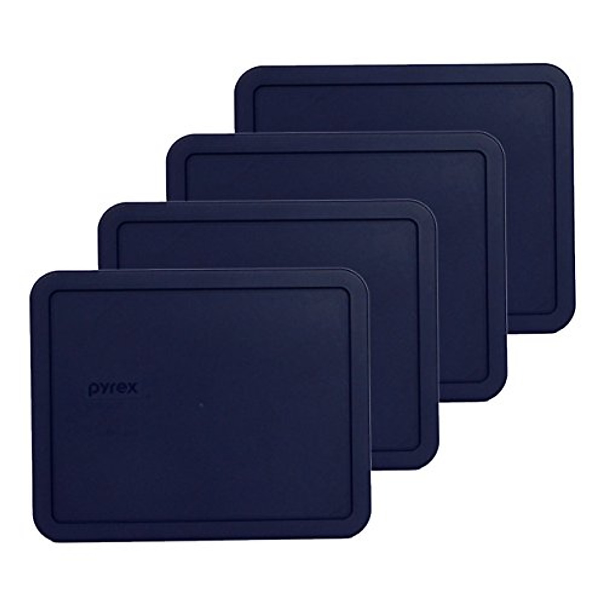 Pyrex 7212-PC 11-Cup Blue Replacement Food Storage Lid - 4 Pack Made in the USA