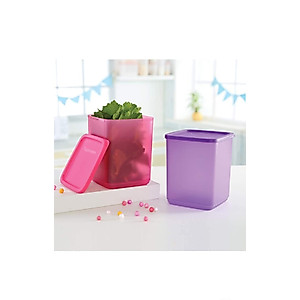 Tupperware Square Fruits Vegetables Storer Refrigerator Container Cubix 1.8l 2pc