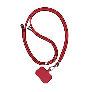 UTGYRRIK Phone Lanyard, Universal Cell Phone Lanyard, Crossbody Strap with Adjustable Nylon Neck Strap, Preventing Phones from Dropping - Red