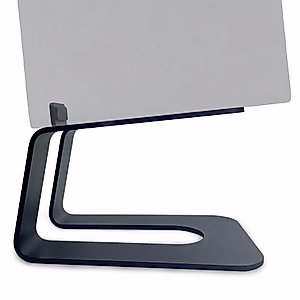 Soundrise PRO5 Studio Monitor Stands - Pair, Black, Desktop/Table, Heavy Duty, for Bookshelf Speakers, Sonos Play Five, Yamaha HS5 - Decouples, Dampens Vibration - Made in USA