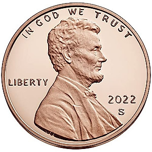 2022 S Proof Lincoln Shield Cent Choice Uncirculated US Mint