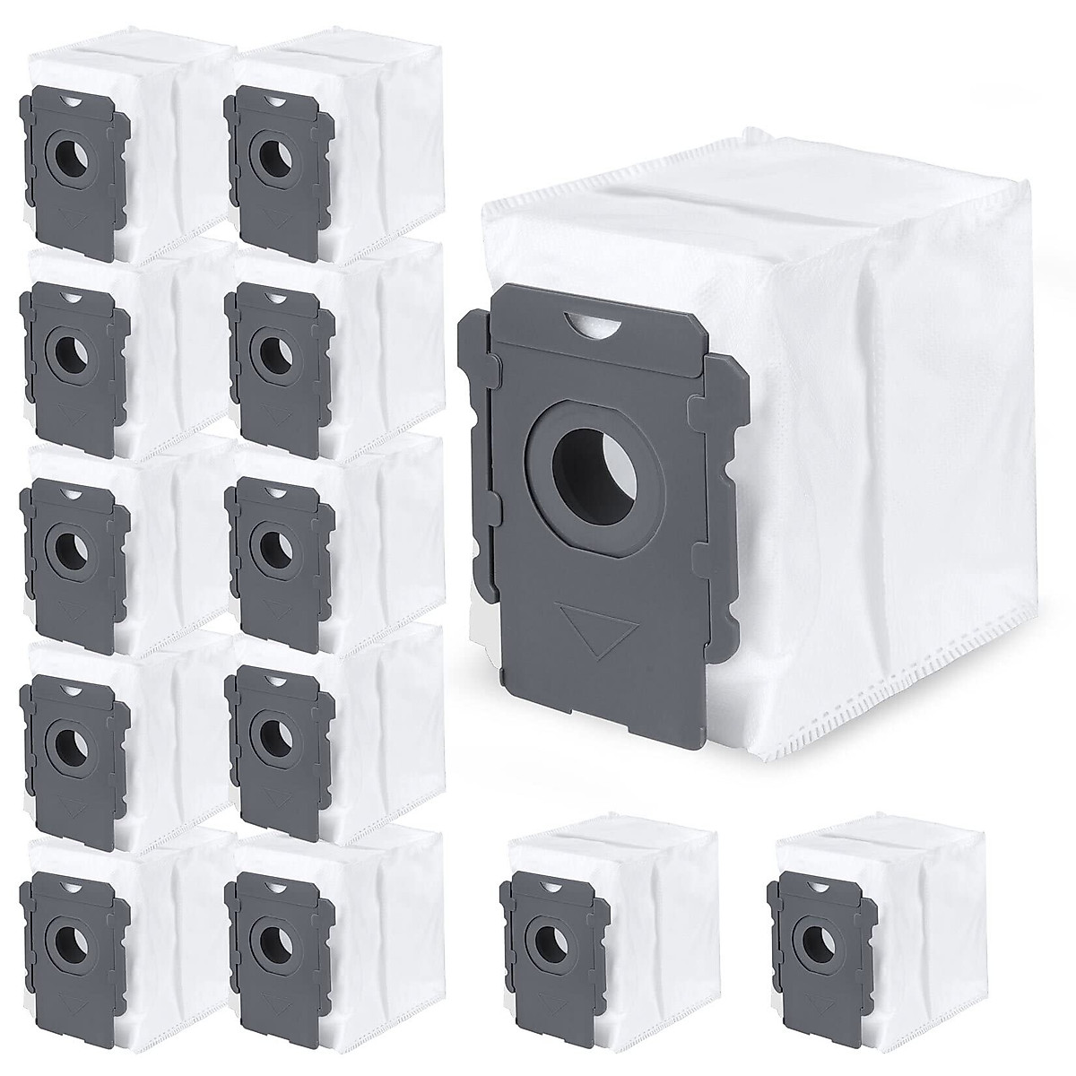 12 Pack Vacuum Bags Compatible with iRobot Roomba i & s & j Series, i3, i3+, i4, i4+, i6, i6+, i6Plus, i7, i7+, s9Plus, Vacuum Replacement Bags for iRobot Roomba Clean Base Automatic Dirt Disposal