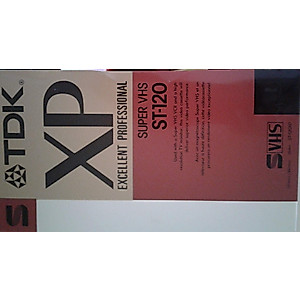 TDK XP Excellent Professional Super VHS ST-120 VHS Tape, Made in Japan