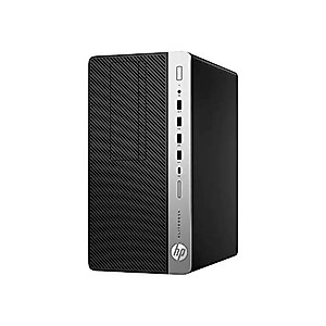HP 2020 EliteDesk 705 G4 Microtower Desktop Computer, AMD PRO A10-9700 Processor, 8GB DDR4 RAM, 500GB HDD, AMD Radeon R7 Graphics, Keyboard+Mouse, VGA, Win 10 Pro, Black, 32GB Snow Bell USB Card