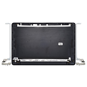 Replacement LCD Back Cover Top Lid w/Hinges for HP 15-BS 15-BW 15T-BR, 250 G6 255 G6, HP 15-bs015dx 15-bs020wm 15-bs070wm 15-bw011dx 15-bw017cl Series Laptop 924899-001 L13909-001 AP204000260