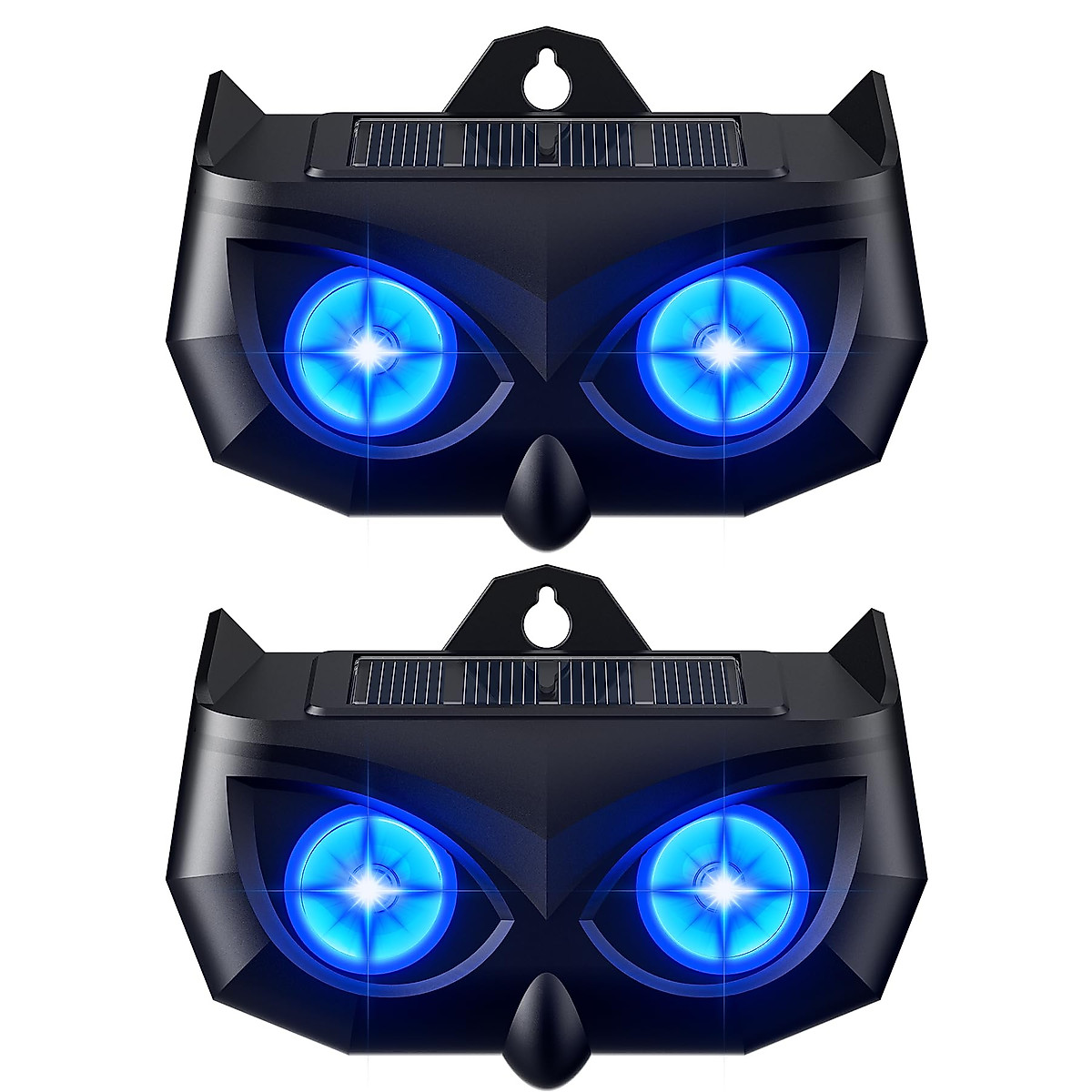 X-PEST Solar Nocturnal Animal Repeller 2 Pack Flashing Light Outdoor Weatherproof Farm Garden Lawn Effective Repellent Device for Cat Bird Fox Skunk Powerful Coyote Deterrent Predator for Chicken Coop