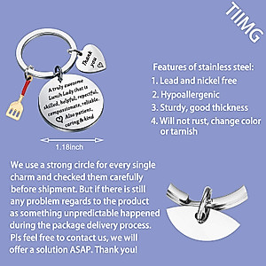 Lunch Lady Keychain School Lunch Lady Gifts Cafeteria Worker Keychain Thank You Gift for Restaurant Server Canteen Operators (truly awesome lunch lady)