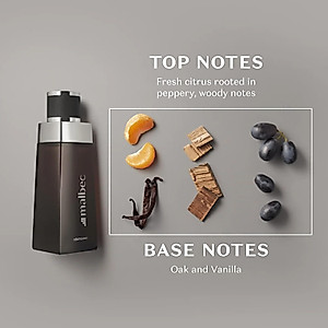 Malbec Eau de Toilette By O Boticario, Cologne For Men, Long-Lasting Fragrances, French Oak Barrel-Aged Red Wine & Woody Amber Perfume Scent, 3.4 Ounce