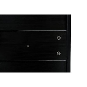 Angel Sar Shoe Cabinet with 2 Flip Drawers for Entryway, Free-Standing Shoe Storage Cabinet, Storage Organizer, Open Shelf&Large Drawer, Black