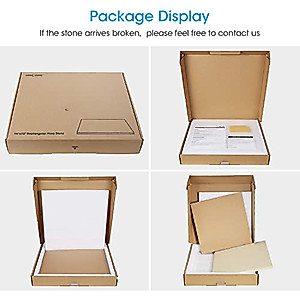 Unicook Heavy Duty Cordierite Pizza Stone, Baking Stone for Bread, Pizza Pan for Oven and Grill, Thermal Shock Resistant, 15 x 12 Inch Rectangular, 6.6Lbs