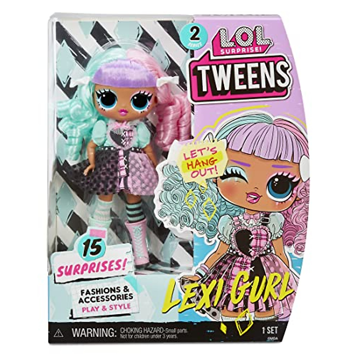 L.O.L. Surprise! Tweens Series 2 Fashion Doll Lexi Gurl with 15 Surprises Including Pink Outfit and Accessories for Fashion Toy Girls Ages 3 and up, 6 inch