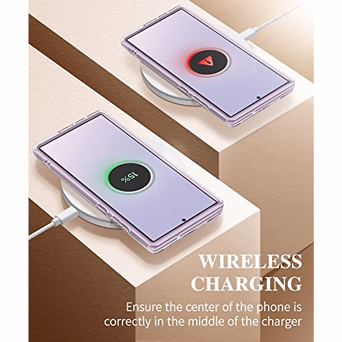 GVIEWIN for Samsung Galaxy S23 Ultra Case 5G 6.8", [Built-in Screen Protector + Camera Lens Protector ][2 Front Frames] Military Grade Shockproof, Marble Protective Phone Cover(Dreamland River/Purple)