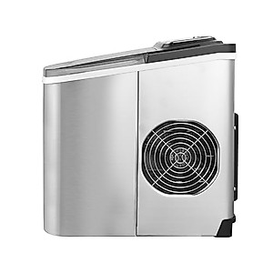 Panana Smart Countertop Ice Makers,Automatic Clean,Portable Ice Maker 9 Cubes Ready in 7-10min,26lbs/24H,for Home Kitchen Party Camping,Silver