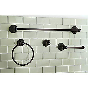Kingston Brass BAHK192478NB American Classic Towel Bar/Towel Ring/Toilet Paper Holder/Robe Hook, 18", Naples Bronze