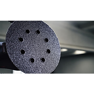 Bosch 2608605124 F355 Sanding Discs for Stone, Velcro Type, 6 Hole, 150mm, P80 Grit, Black, Pack of 5