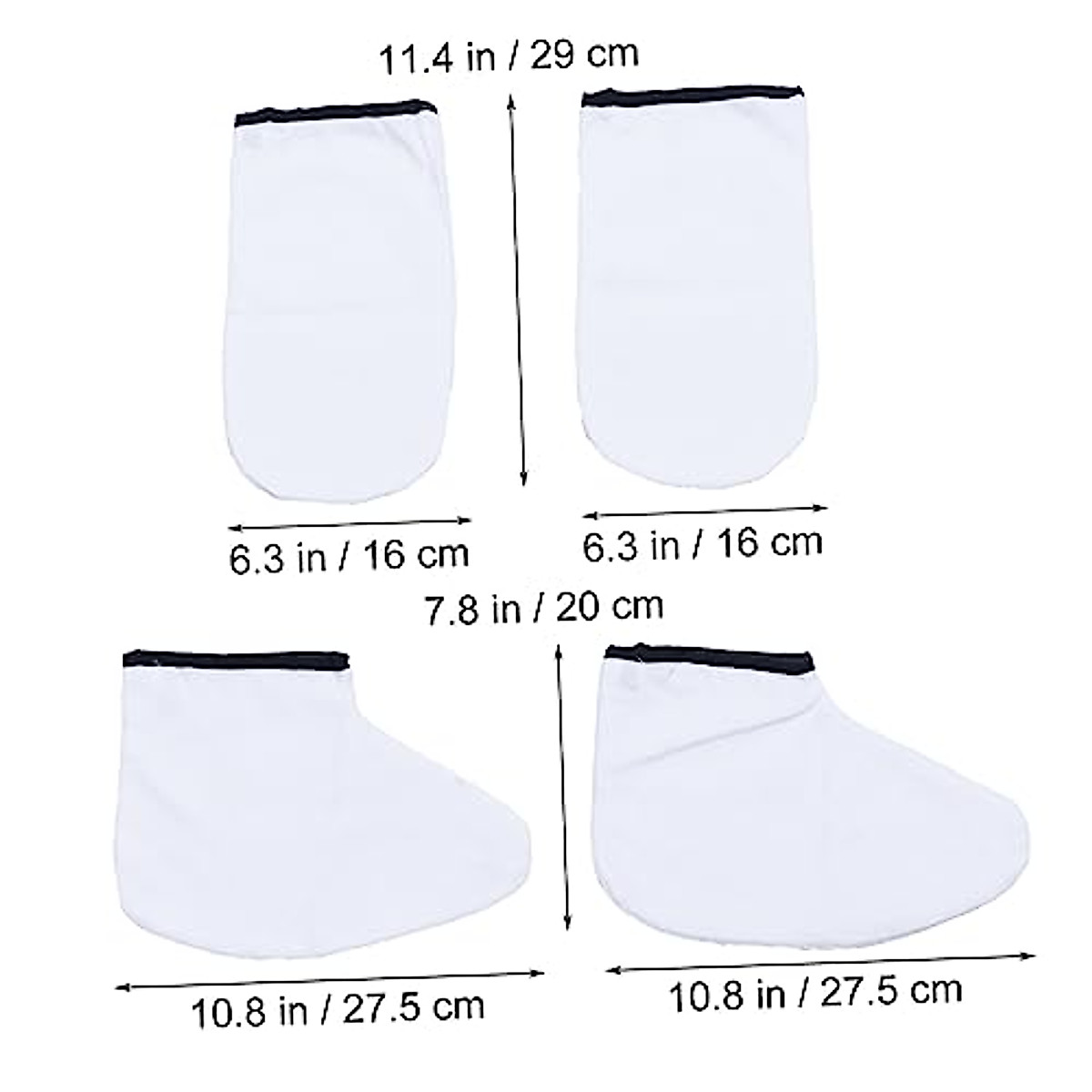 Beaupretty 2 Pairs Thermal Gloves Heat Tanning Mitt Paraffin Wax Mitts Wax Gloves Hand Treatment Cover Foot Spa Cover Bath Treatment Gloves Care Insulation Cotton Wax Bath Hand Mitts