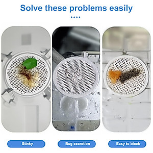 2 Pcs Drain Covers, 5.91×5.91in Silicone Shower Drain Cover, Floor Drain Cover, Silicone Sink Cover for Shower Bathtub Kitchen Laundry Sink Accessories