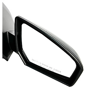 Dependable Direct Passenger Side Mirror for Nissan Sentra (2007 2008 2009 2010 2011 2012) Power Operation Unpainted Non-Heated Non-Folding Right Outside Rear View Replacement Door Mirror - NI1321167