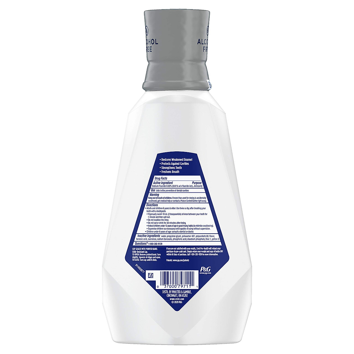 Crest Pro-Health Restore Enamel Mouthwash, Clean Mint, 1 L (33.8 Fl Oz) (Pack of 1)