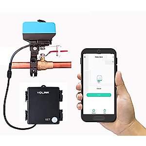 YoLink Smart Water Valve Controller, with Bulldog Water Valve Manipulator, Easy No-Plumber DIY Installation, Remote Control, Compatible with Alexa/Google Assistant, IFTTT - YoLink Hub Required…