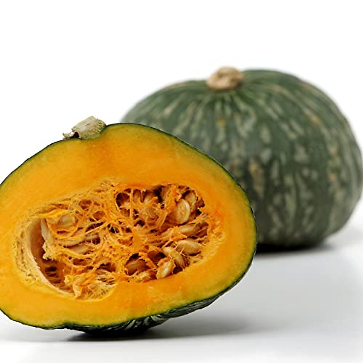 20 JAPANESE GREEN PUMPKIN SEEDS - Kabocha - Open pollinated, heirloom