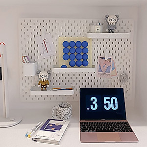 Pegboard Accessories Combination Wall Organizer,2PC Of Cup Container, Storage Shelves Use DIY Storage Cube Shelf for Mini goods, White(Cup)