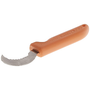 Zenport K101 Harvest Utility Knife, Grape and Melon, 3-Inch Hooked Stainless Steel Blade, Orange